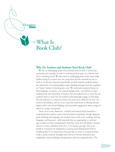 Book Club: A Literature-Based Curriculum